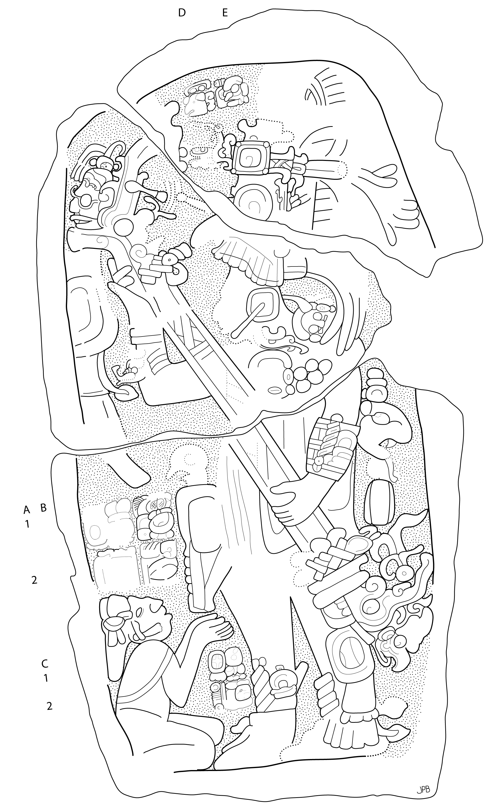 A New Drawing of Stela 1/Un Nuevo Dibujo de la Estela 1 – La Florida-Namaan
